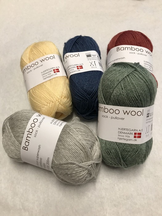 Bamboo Wool, ull m bambu, 200m/50g, Hjertegarn :: Garnkontoret i Björkå