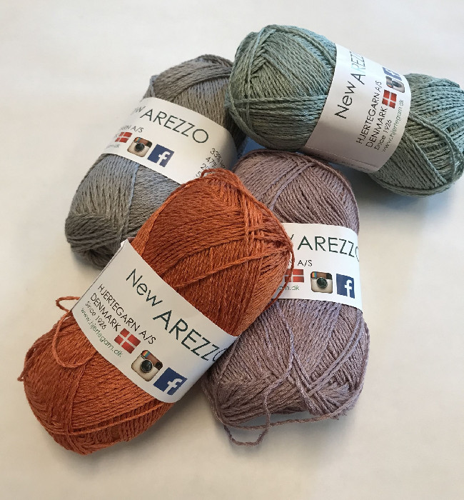 New Arezzo/Arezzo Lin, lin, bomull, bambu, 150m/50g, Hjertegarn ...